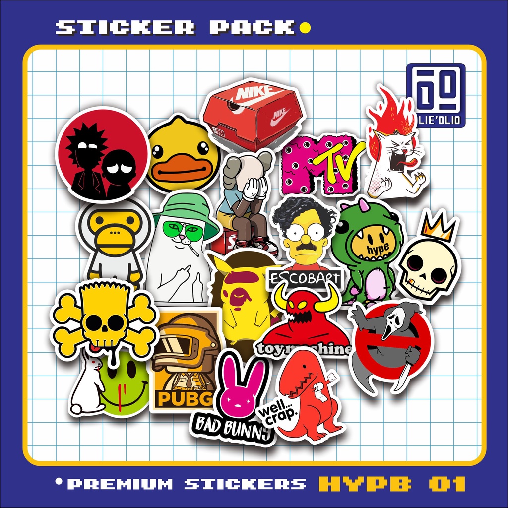 Jual STIKER LOGO hypebeast graffiti Sticker Vinyl Laptop Waterproof DIY ...