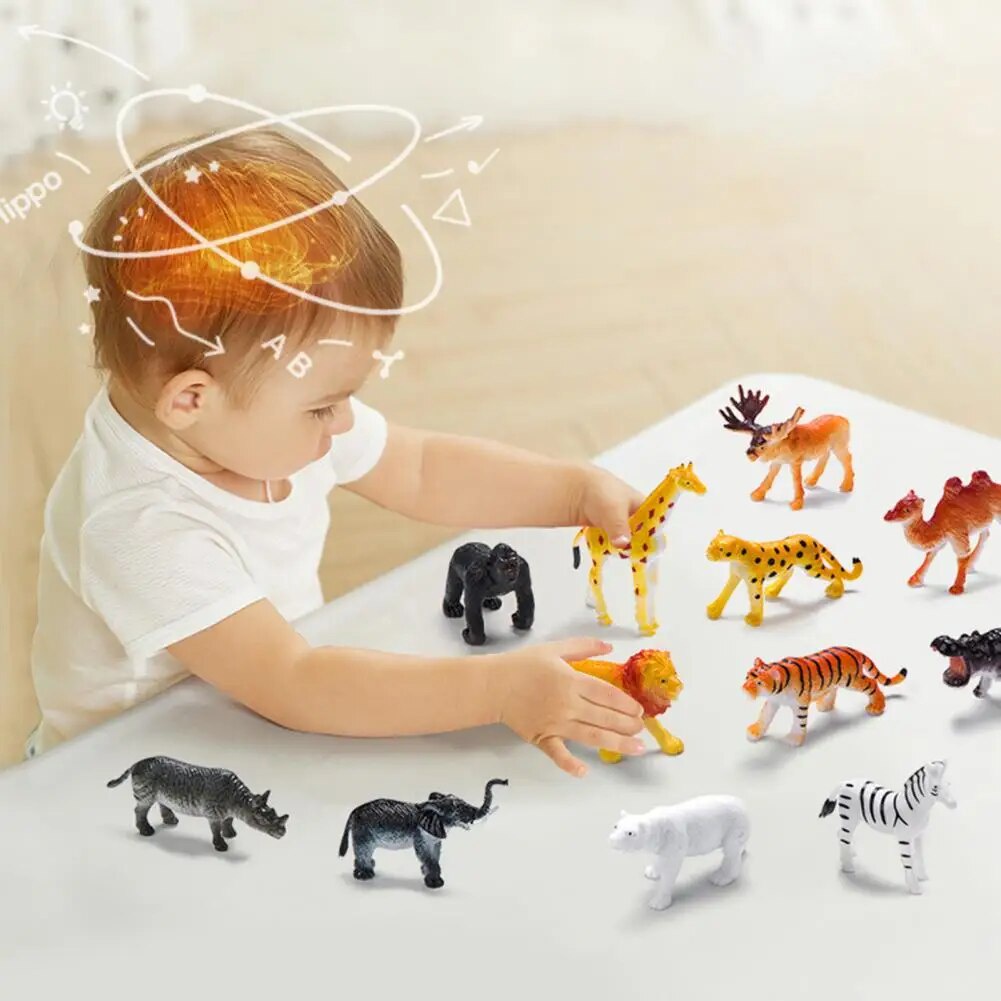 Jual Mainan Hewan Figurin Karet Koleksi Anak Binatang Wild Animal ...