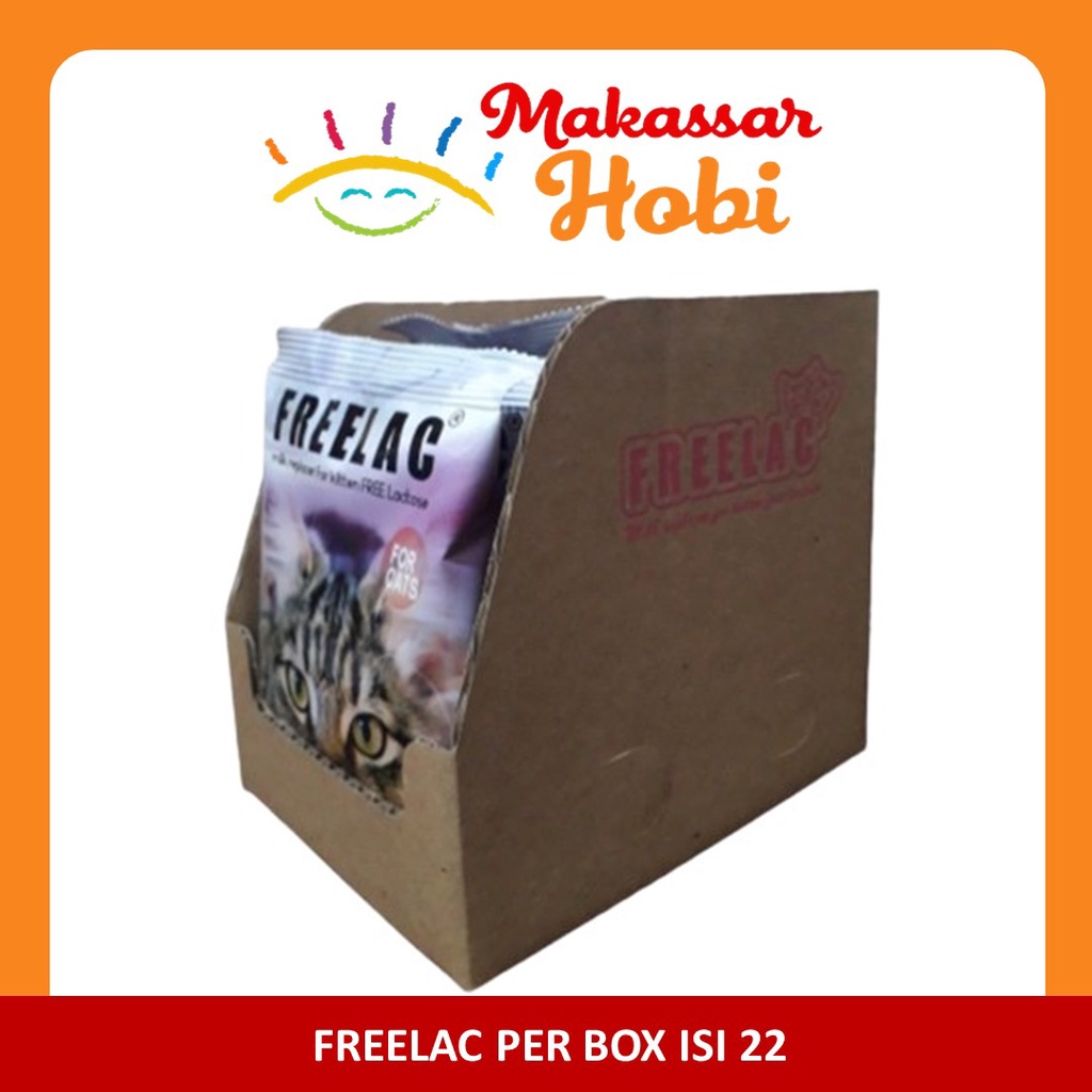Jual Susu Anak Kucing FREELAC 1 Dus Box 22 x 35 gr Milk Replacer for ...