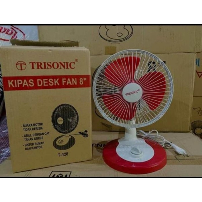 Jual KIPAS ANGIN MEJA / DESK FAN TRISONIC T-128 / T128 ( 8 Inch ...