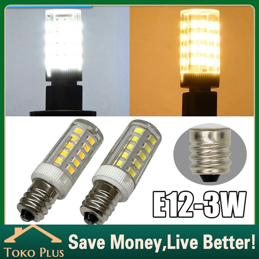 Jual Lampu Led E12 Lampu Kulkas Lampu Langit Langit Lampu Kamal Cahaya Putih 6500k Kuning ...