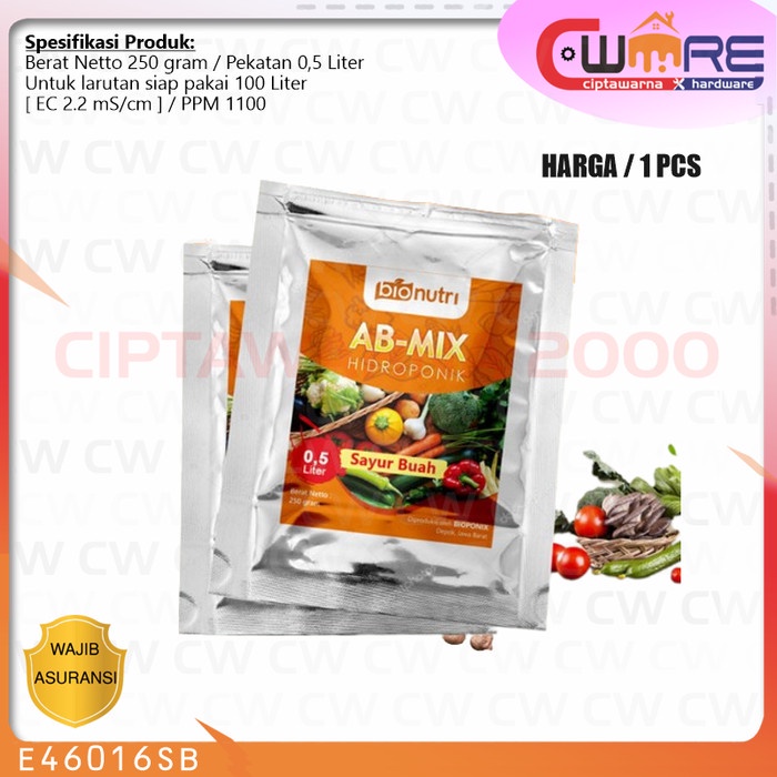 Jual Pupuk Nutrisi AB Mix Hidroponik Untuk Tanaman Tumbuhan Sayur Buah ...