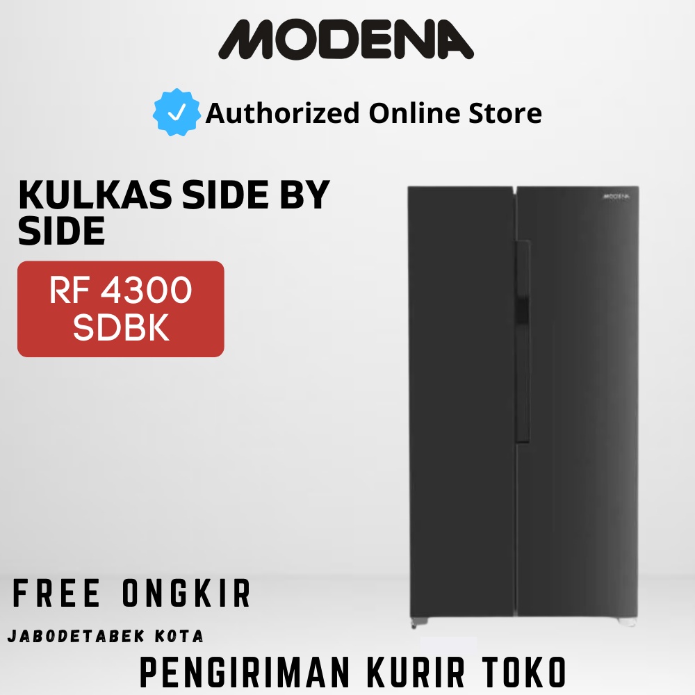 Jual KULKAS SIDE BY SIDE MODENA RF 4300 SDBK KULKAS 2 PINTU 430 LITER ...