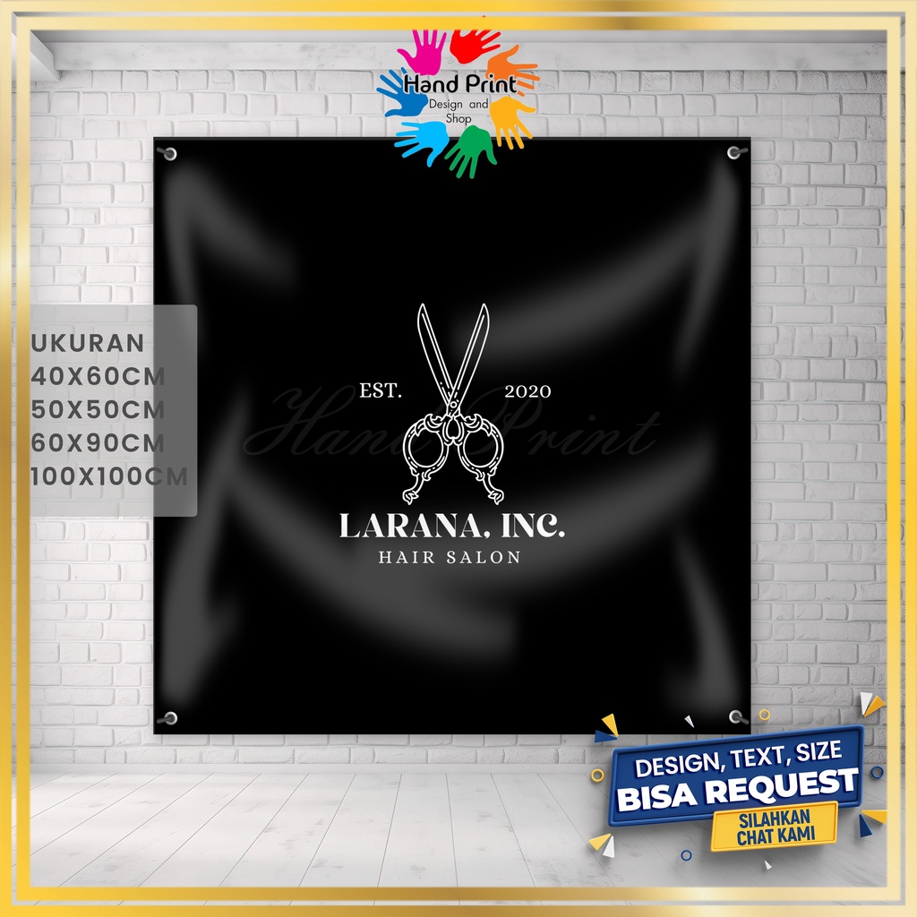 Jual SPANDUK / BANNER / MMT Vintage Barbershop Pangkas Rambut Cukur ...