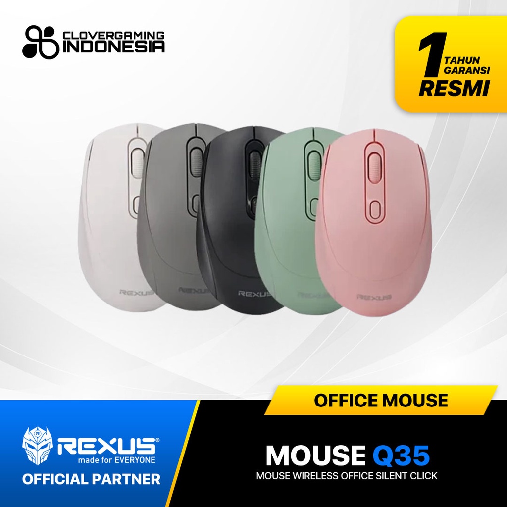 Jual Rexus Q35 Silent Click - Mouse Wireless Office | Shopee Indonesia
