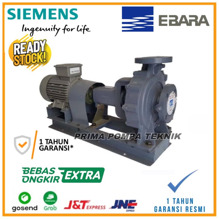 Jual Pompa Air Centrifugal Ebara 50x40 FSHA 4kw 5,5hp 3ph Motor Siemens 4kw - Motor yuema ...