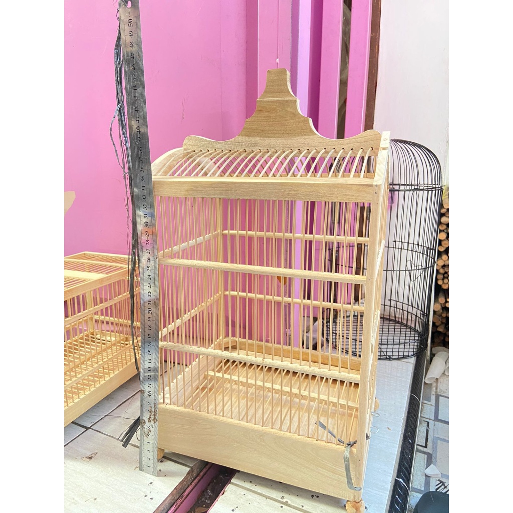 Jual KANDANG KOTAK REPLIKA BNR MENTAH SANGKAR BURUNG KAYU JATI DIJAMIN ...