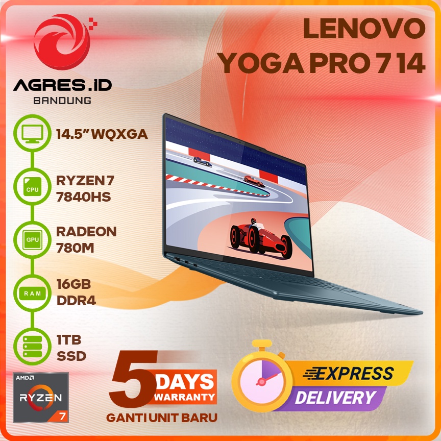 Jual LENOVO YOGA PRO 7 14 RYZEN 7 7840HS 16GB 1TB 14.5 WQXGA 90HZ | Shopee Indonesia