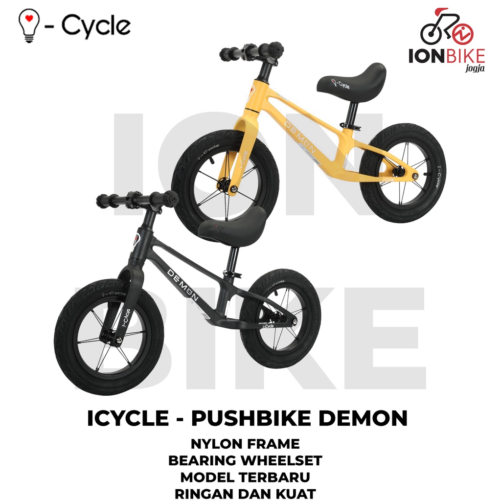 Jual Push Bike ICycle Demon Balance Bike Pushbike Sepeda Anak Belajar ...