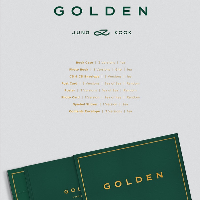 Jual Album Jungkook BTS - GOLDEN - ORIGINAL KPOP ALBUM - SOLID Ver ...
