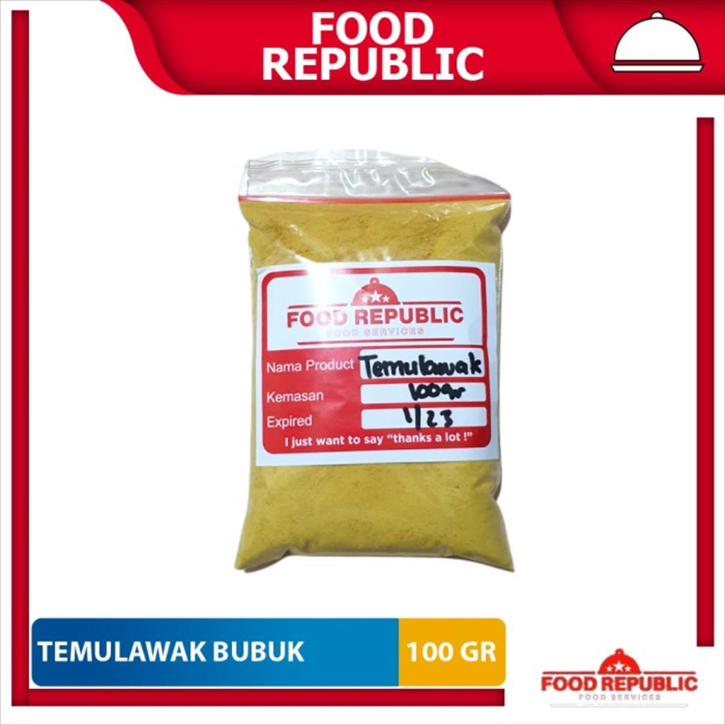 Jual TEMULAWAK BUBUK 100 GR MURNI PURE CURCUMA POWDER TANPA PENGAWET ...