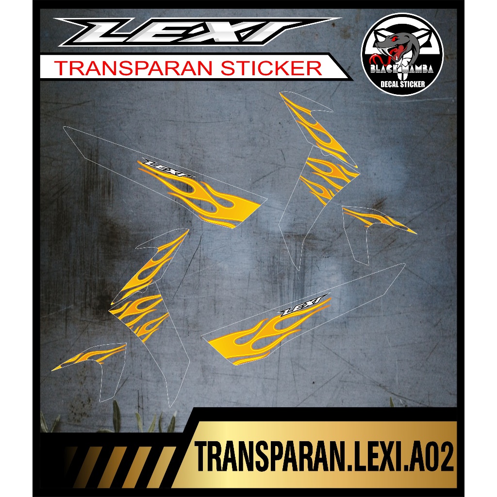 Jual Striping TRANSPARAN LEXI - Stiker TRANSPARAN YAMAHA LEXI Desain ...