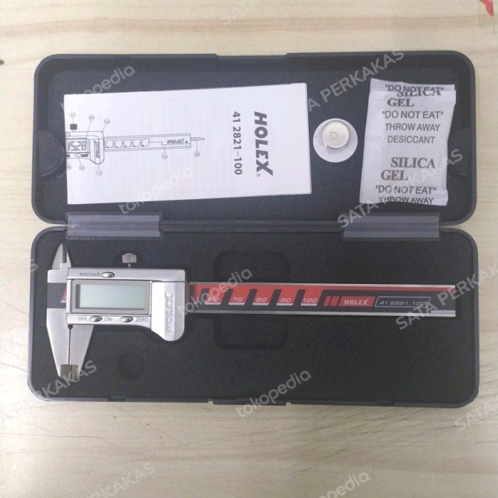 Jual Jangka Sorong 100mm Sigmat Digital Vernier Caliper 412821 100 HOLEX | Shopee Indonesia
