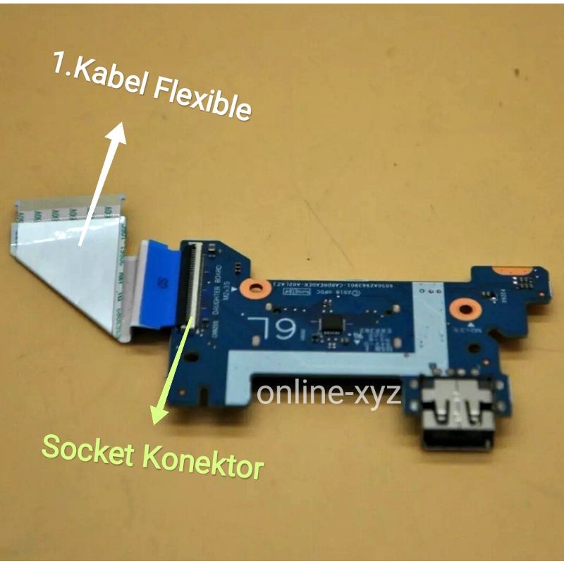 Jual kabel flexible mb io Usb board Tombol Power card reader HP 14s 14 ...