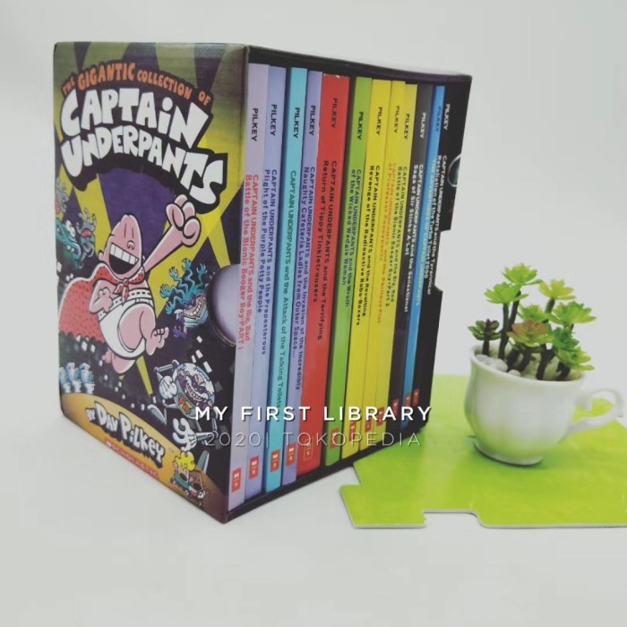 Jual 12 Books Captain Underpants 1-12 Full Set Buku Baru | Shopee Indonesia