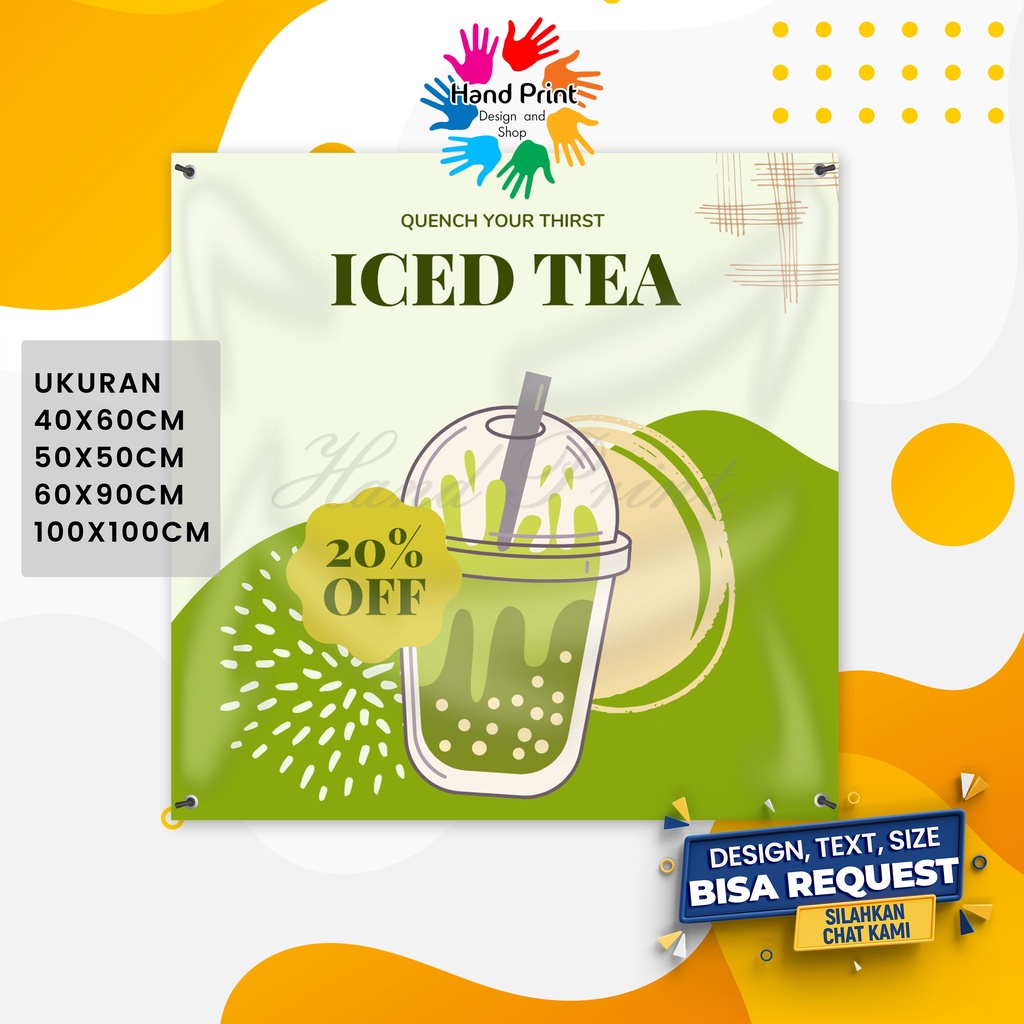 Jual Cetak Spanduk Banner Jualan Es Teh Jumbo Es Teh Manis Lemon Tea ...