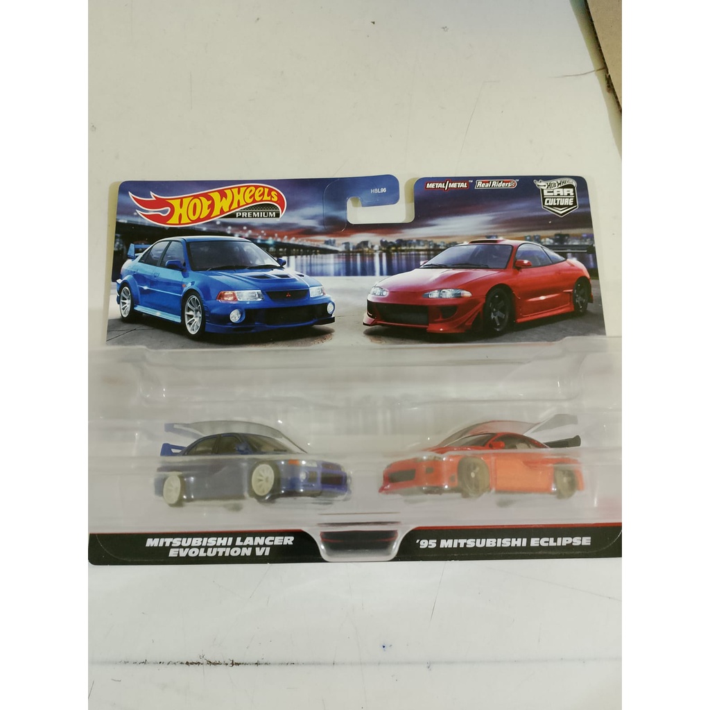 Jual HOTWHEELS PREMIUM 2 PACK MITSUBISHI ECLIPSE / EVOLUTION VI ...