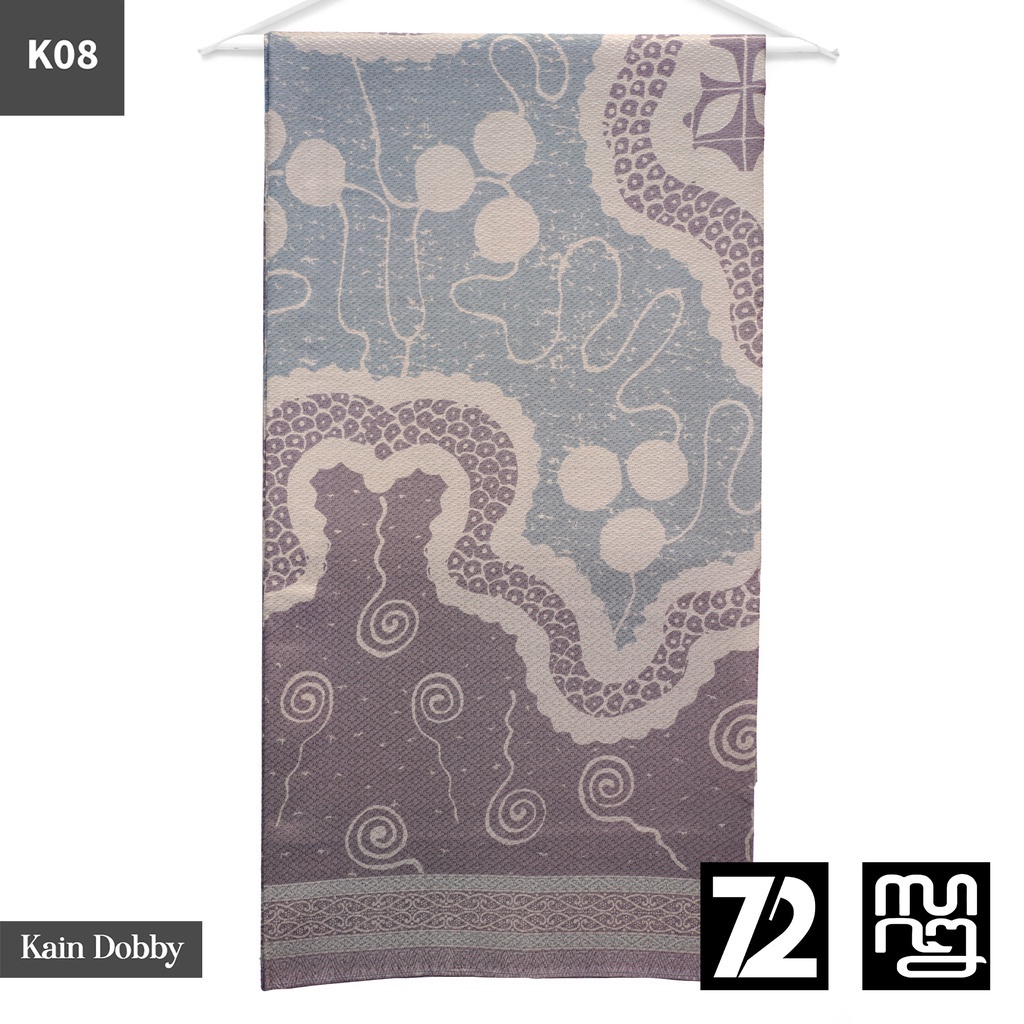 Jual KAIN BATIK PREMIUM Bahan Dobby Motif Abstrak Naga Alam Warna Biru ...
