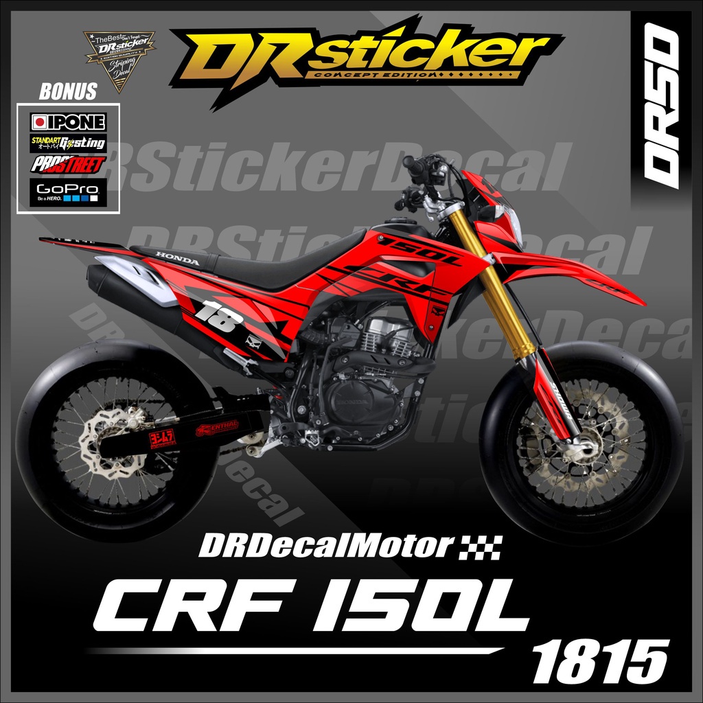 Jual stiker decal crf 150 l full body costum design decal crf 150 l ...