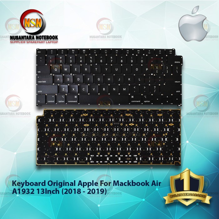 Jual Keyboard Original Apple For Mackbook Air A1932 13Inch (2018 - 2019 ...