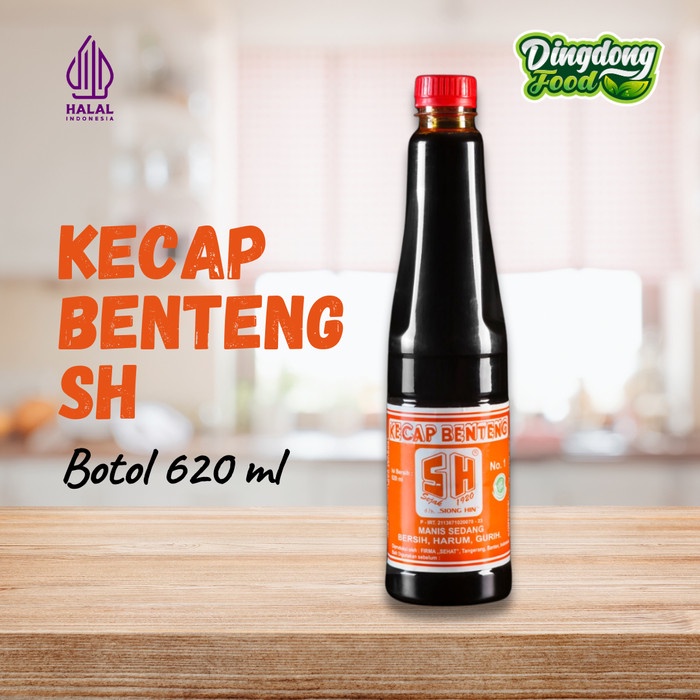 Jual Kecap Benteng SH Kecap Manis Sedang Kemasan Botol 620 ml | Shopee ...