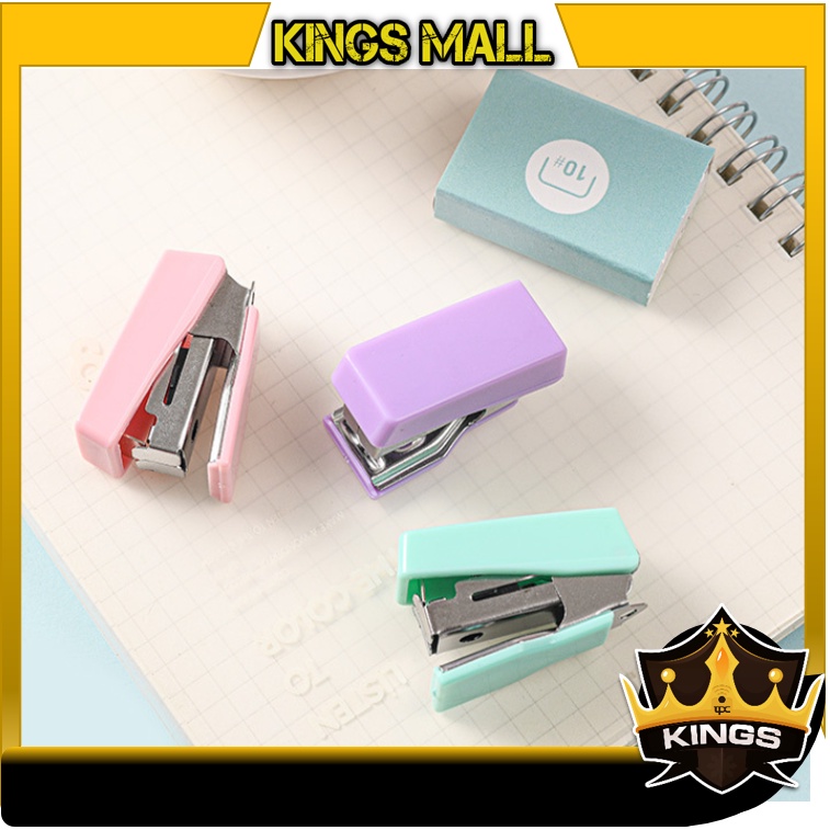 Jual KINGS - S6104 Cute Mini Stapler Untuk Pelajar / Stapler Mini Set ...