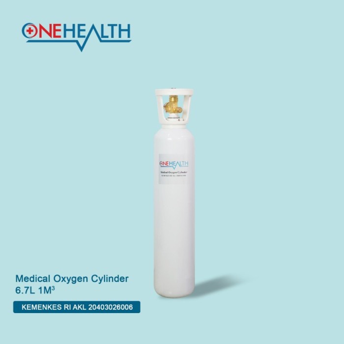 Jual Tabung Oksigen Onehealth 1 Kubik l Medical Oxygen O2 1m3 | Shopee ...