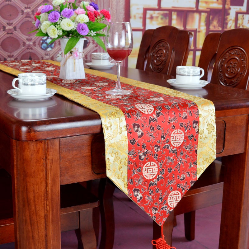 Jual TAPLAK MEJA SINCIA IMLEK CNY TABLE RUNNER TAMU PREMIUM PANJANG ...