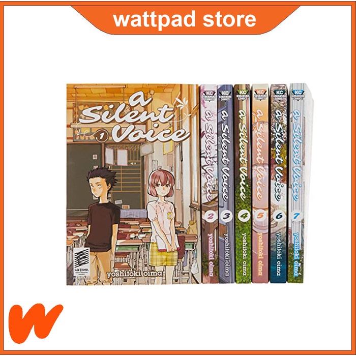Jual Komik Manga A silent Voice, 7 Books series (Engllish) | Shopee ...