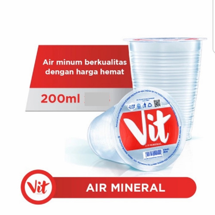 Jual VIT Air Mineral Gelas 200 ml | Shopee Indonesia