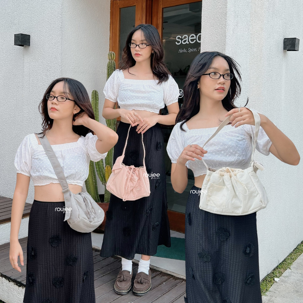 Jual Roujee - Karina Size M - Tas Puffy Serut | Shopee Indonesia