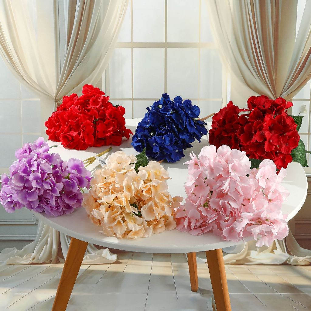 Jual Bunga Hydrangea Buatan Tiruan untuk Pengaturan Panggung Pernikahan ...