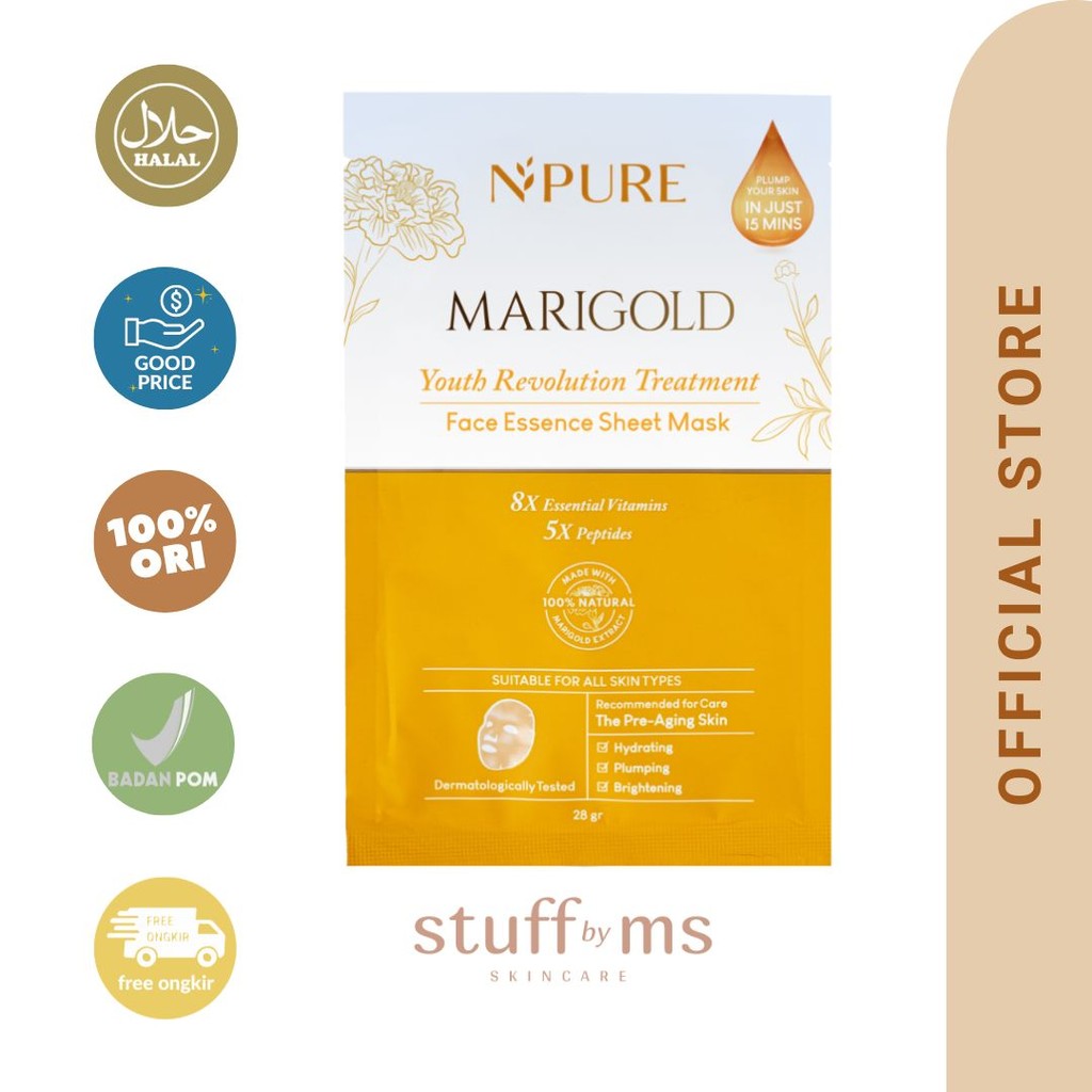 Jual Npure Marigold Sheetmask | Shopee Indonesia
