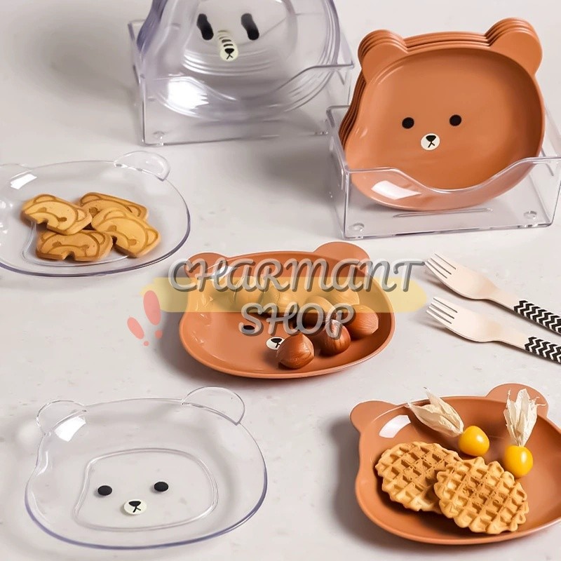 Jual [CHARMANT] Piring anak / model beruang / piring camilan / piring ...