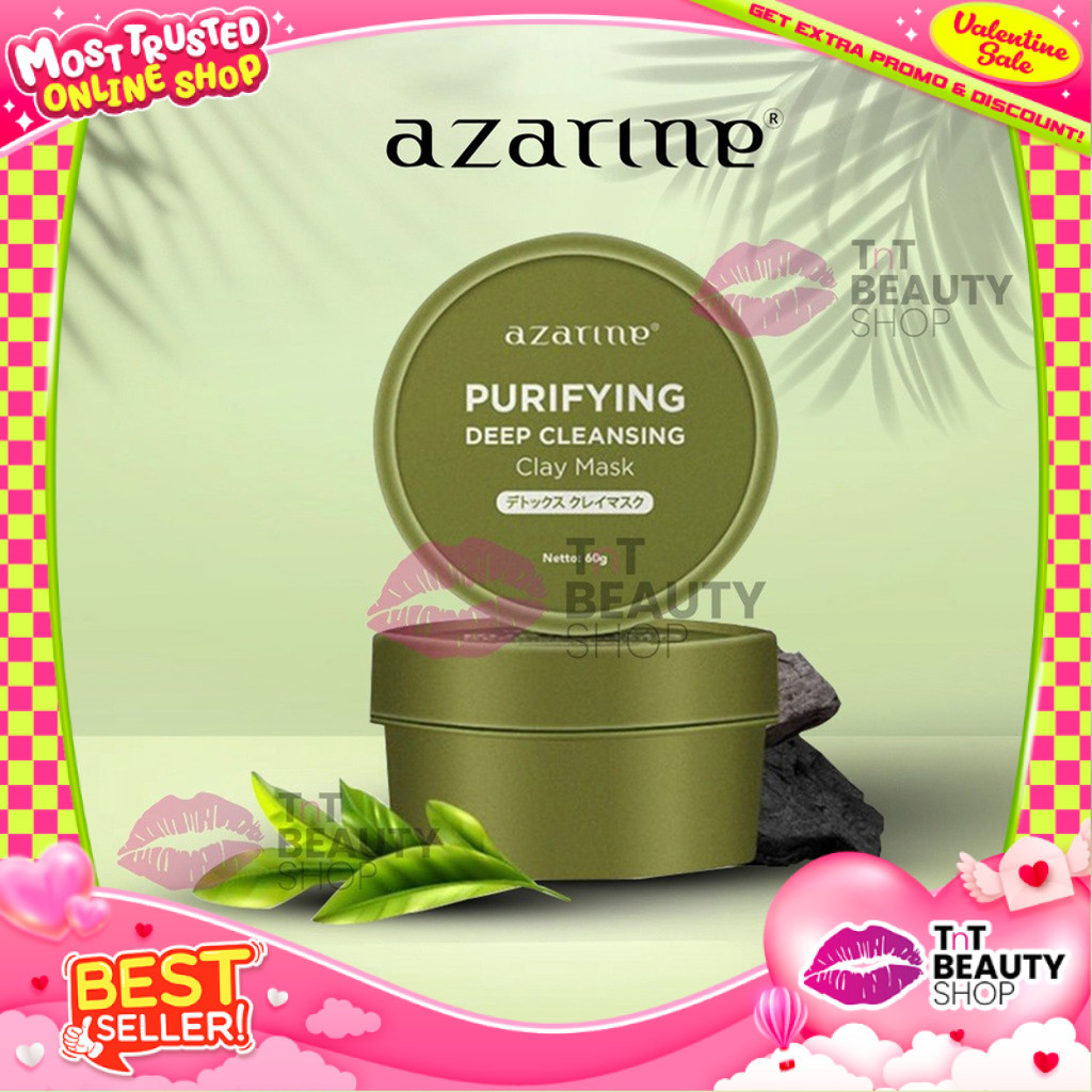 Jual Azarine Purifying Deep Cleansing Clay Mask 60gr | TnT Beauty Shop ...
