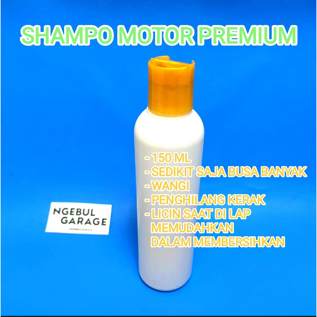Jual Shampo Motor Premium 150ml Sampo Busa Banyak Mengkilap BOTOL ...