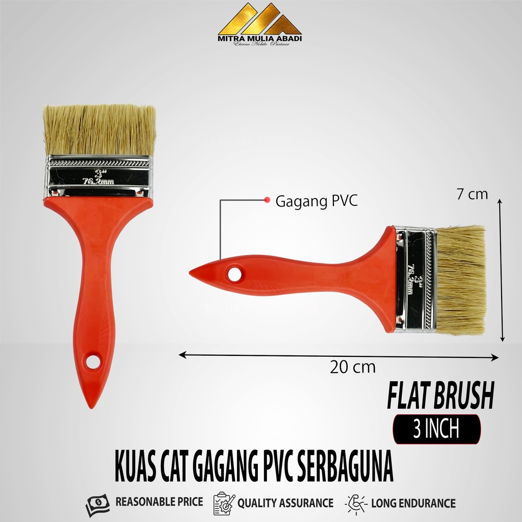 Jual KUAS CAT GAGANG PVC SERBAGUNA I KUAS CAT TEMBOK BULU HALUS ...