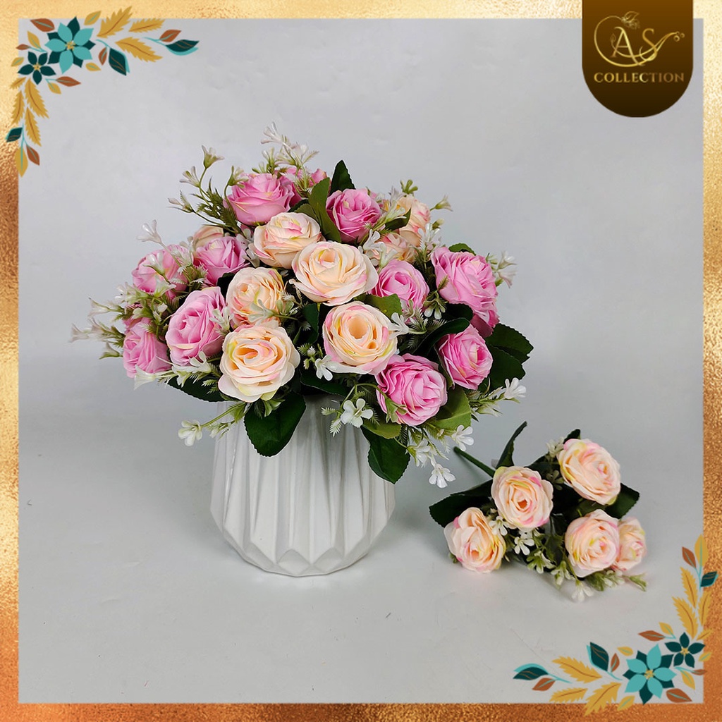 Jual Bunga Mawar Rose Sky Cabang 5 - bunga mawar Imitasi plastik mawar ...