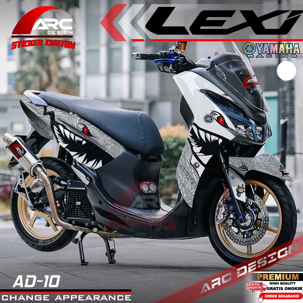 Jual (COD) TERBARU Decal Sticker Yamaha Lexi Fullbody - Dekal Stiker ...
