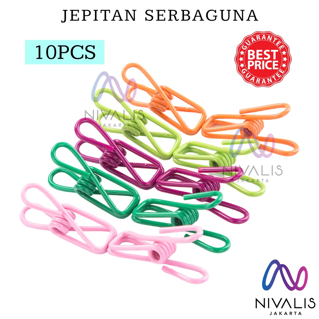 Jual NIVALIS JAKARTA JEPITAN JEMURAN ISI 10PCS KAWAT JEPITAN KLIP ...