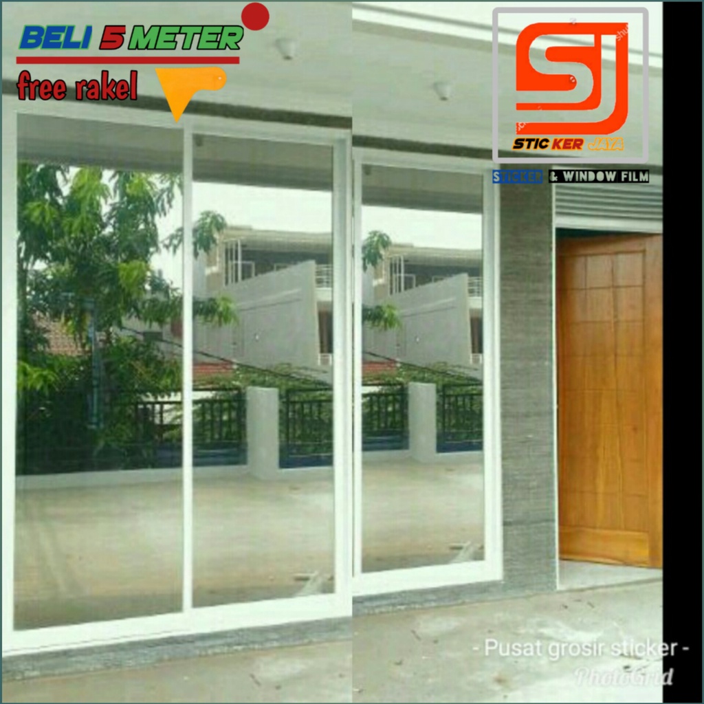 Jual Promo Stiker Kaca Film Cermin Jendela Rumah Kantor Mobil Ruko One Way Tidak Tembus Pandang ...