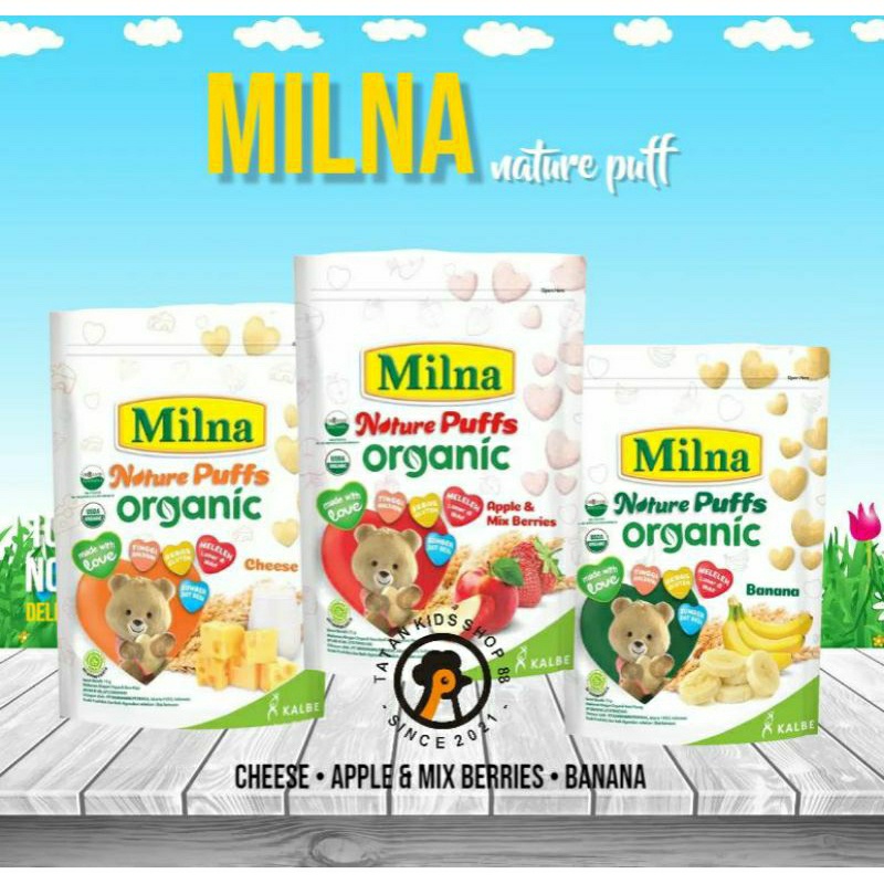 Jual Milna Nature Puff Organic Pouch 15gr Promina | Shopee Indonesia