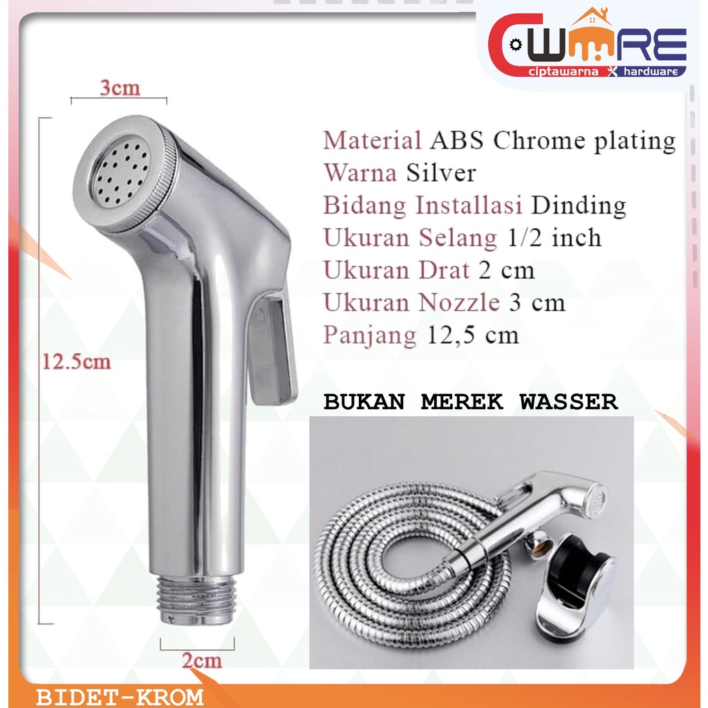 Jual Paket Jet Shower Kloset Toilet Closet Cebok WC Semprotan - NATS Cw2 | Shopee Indonesia
