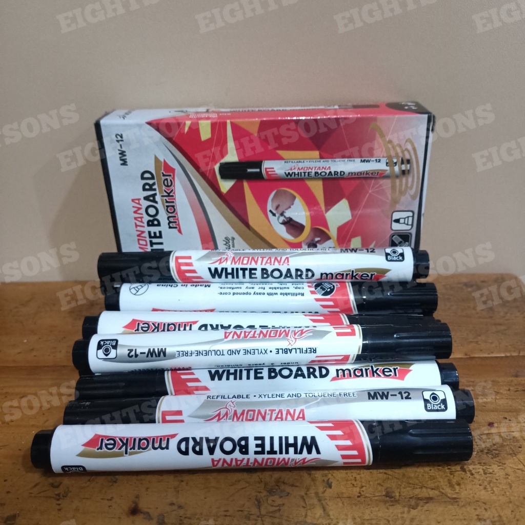 Jual 1 pcs Spidol Besar Whiteboard Montana (bisa dihapus) | Shopee ...