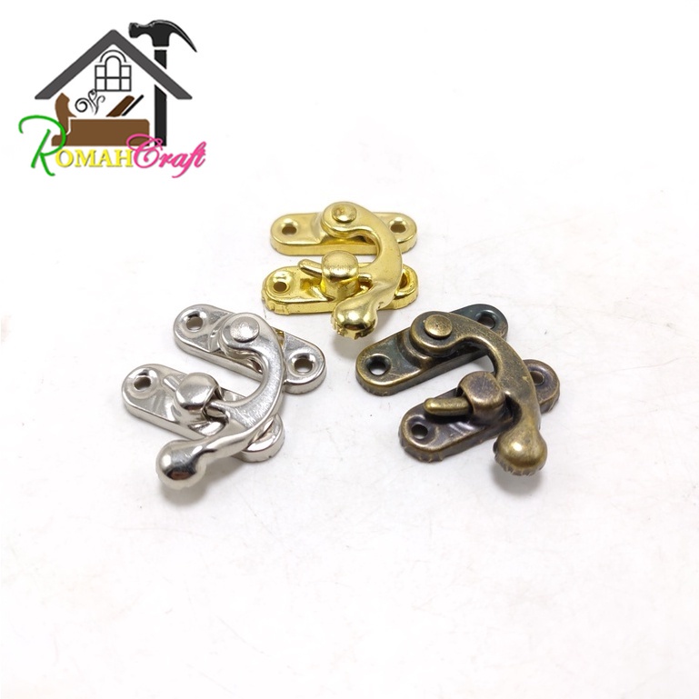 Jual Kunci Pengait box/ kunci kotak perhiasan/ gembok 2.7cm / keyhook ...
