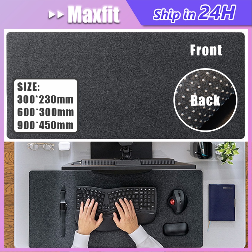 Jual Mouse Pad Gaming Mousepad Bahan Wool Felt Besar Alas Mouse Laptop ...