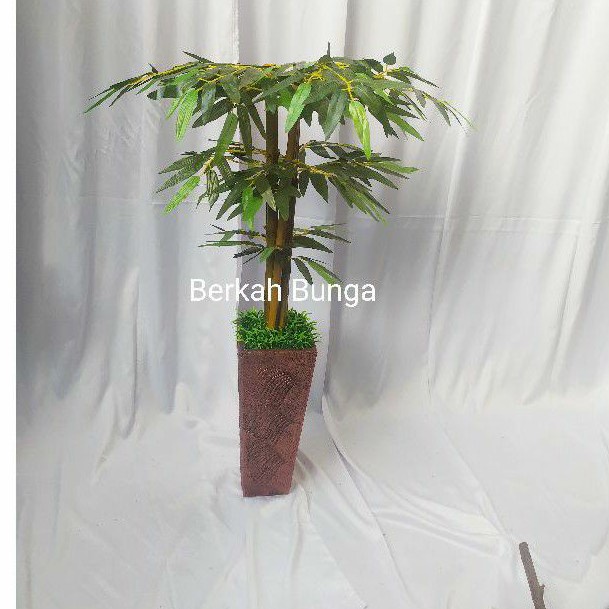 Jual pohon bambu artificial 90cm- pohon bambu plastik- hiasan bambu ...