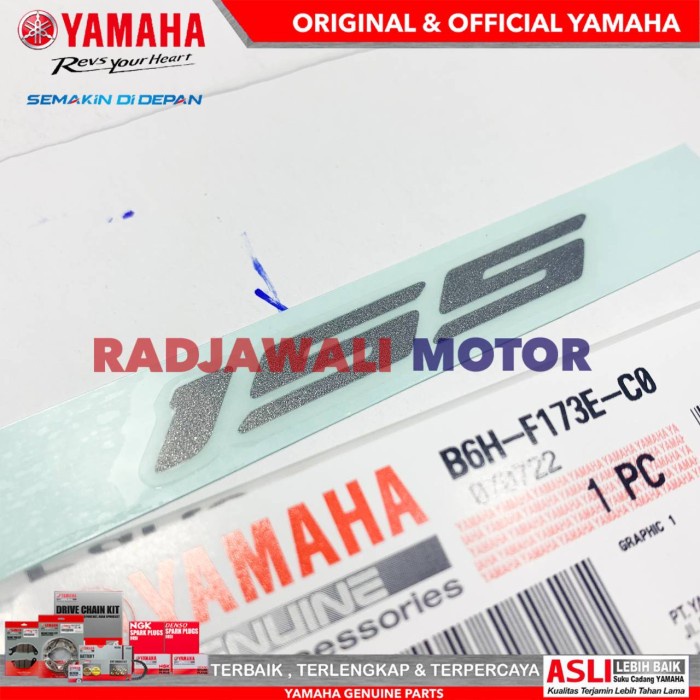 Jual STICKER STIKER 155 ALL NEW NMAX SILVER CHROME ASLI ORIGINAL YAMAHA GD27 | Shopee Indonesia
