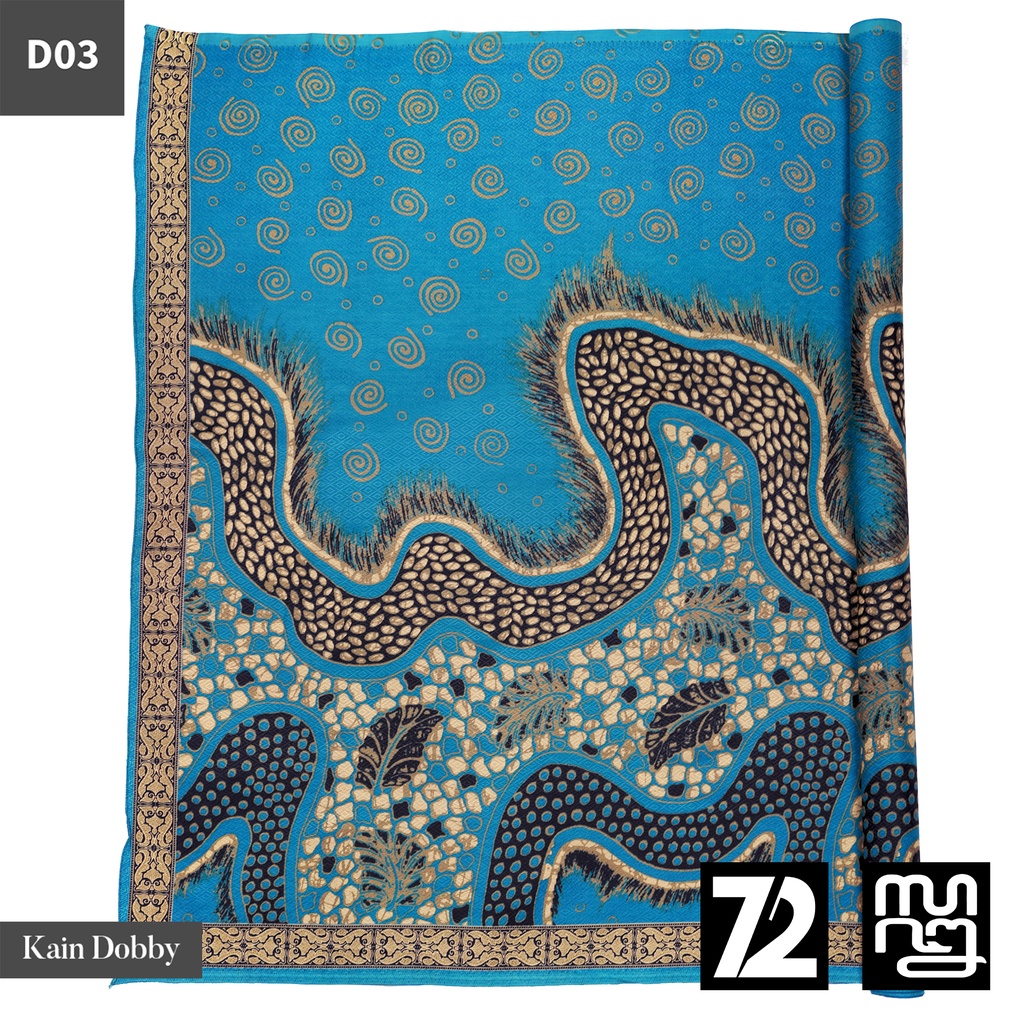 Jual KAIN BATIK PREMIUM Bahan Dobby Motif Lapis Naru Warna Biru Muda ...