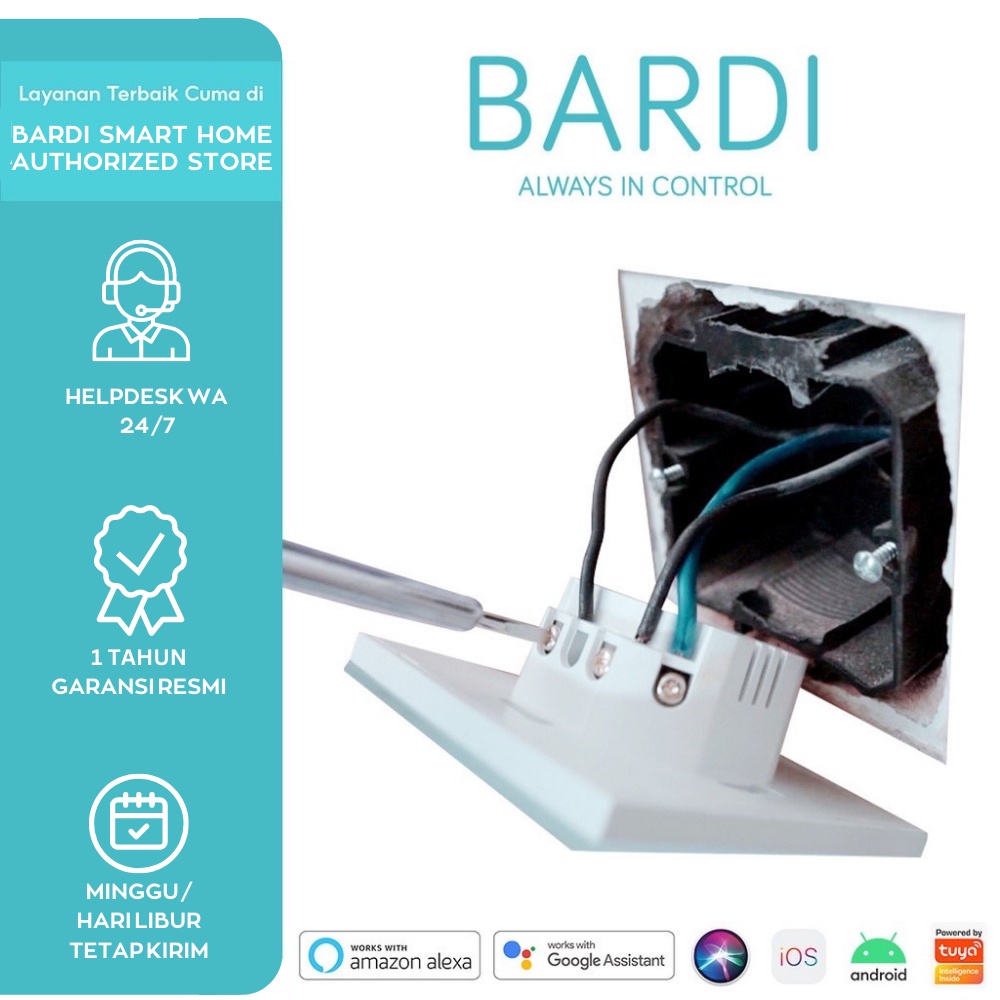Jual BARDI Pemasangan / Instalasi Smart Wall Switch per 1 Unit Surabaya ...